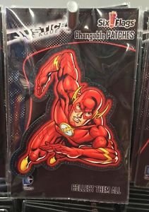 Six Flags Magic Mountain DC Comics Changable Patches The Flash New