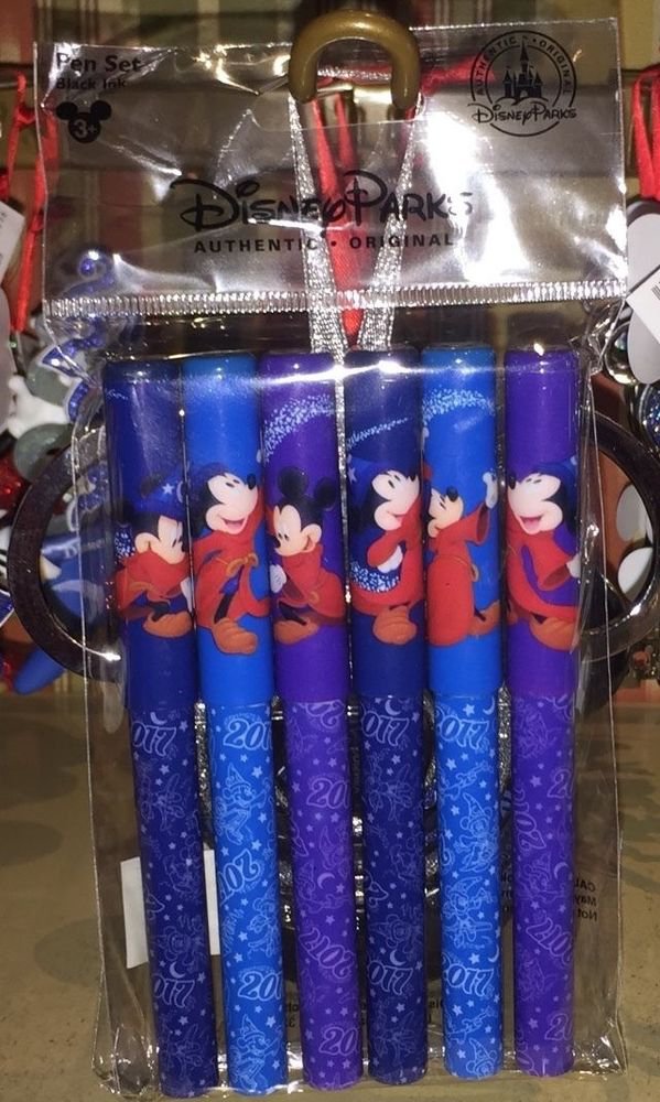 Disneyland Resort 2017 Sorcerer Mickey Mouse Pen Set New and Sealed