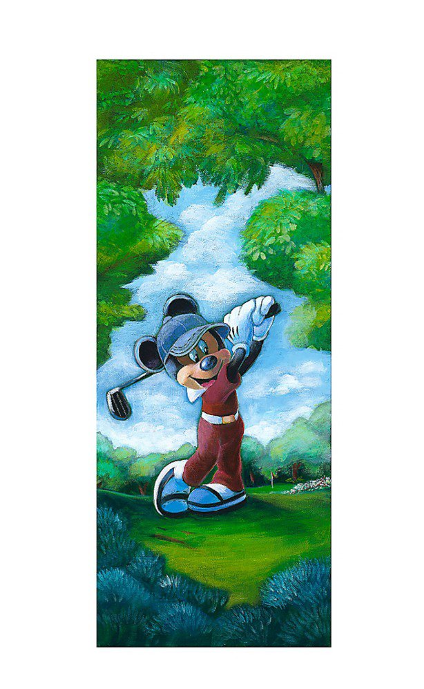 Disney Parks Golf Mickey Mouse Deluxe Print by Brian Blackmore New