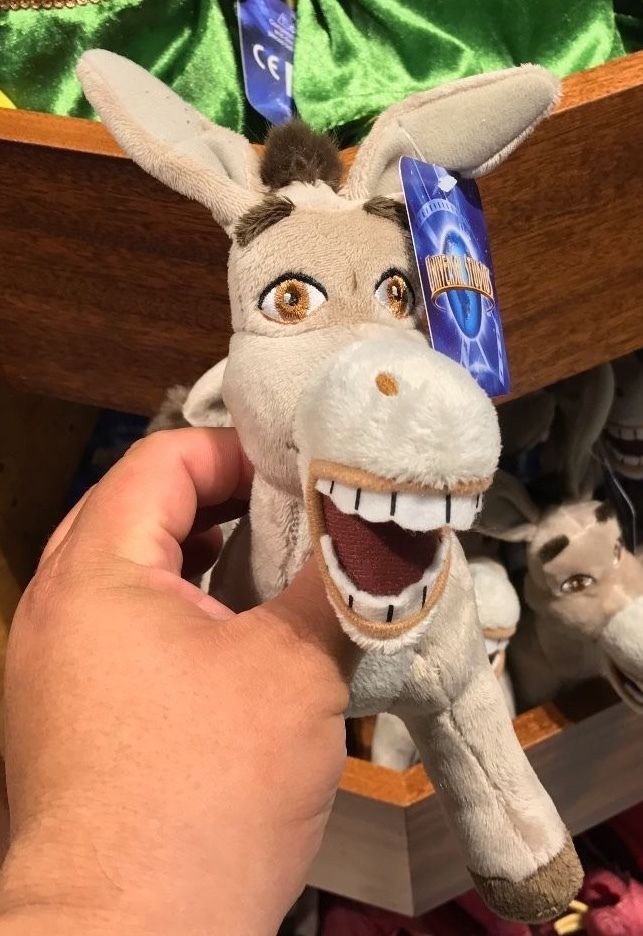 Universal Studios Exclusive Shrek Donkey 10" Plush New With Tags