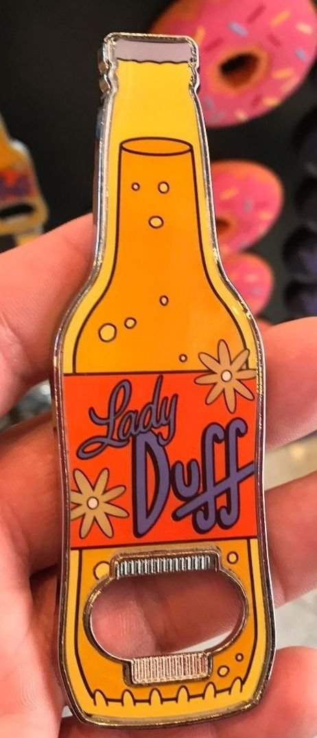 Universal Studios Exclusive The Simpsons Lady Duff Beer Magnet Bottle ...