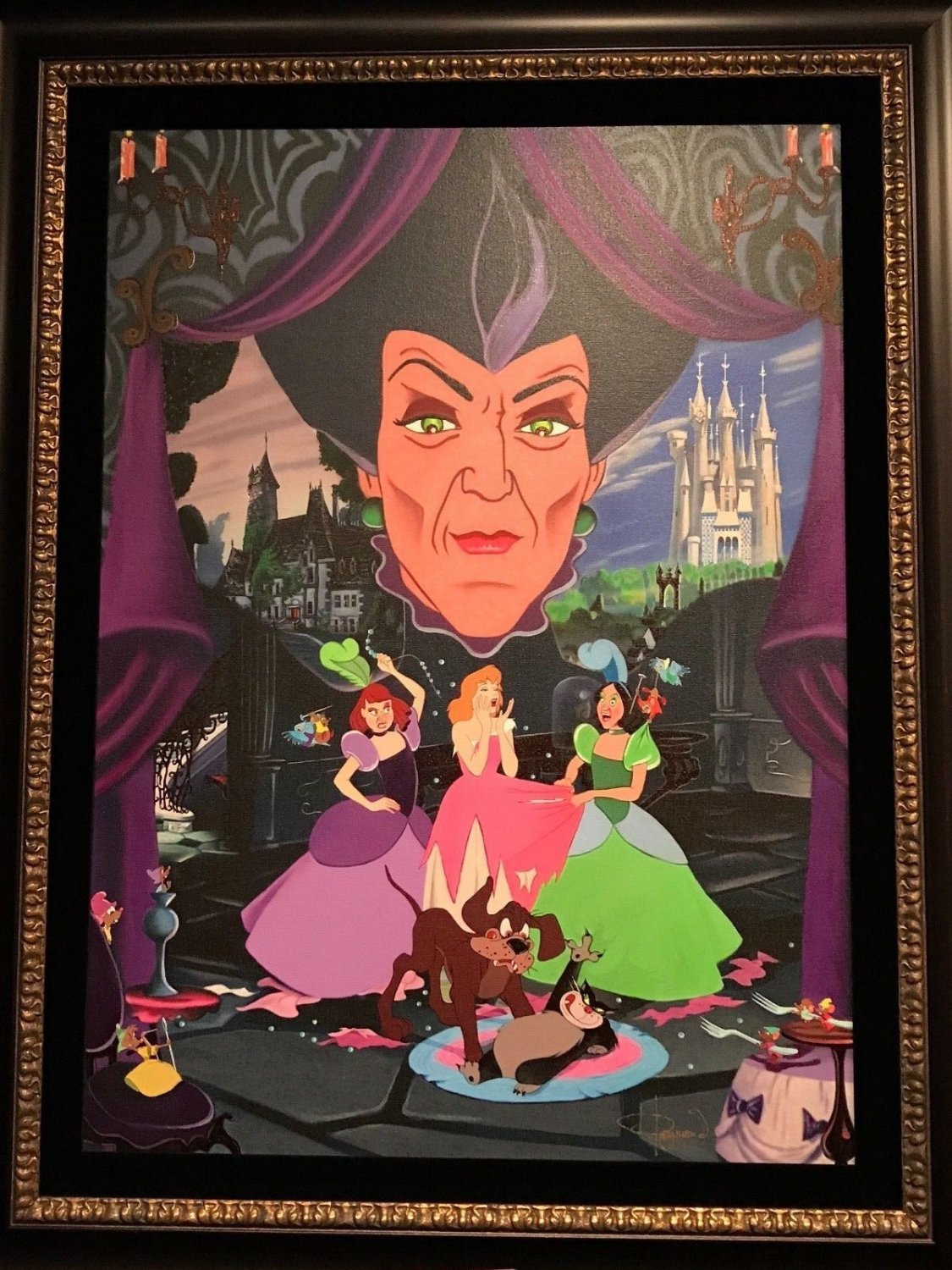 Disney Parks Cinderella's Attack of The Tremaine Sisters LE Giclee Kurt ...