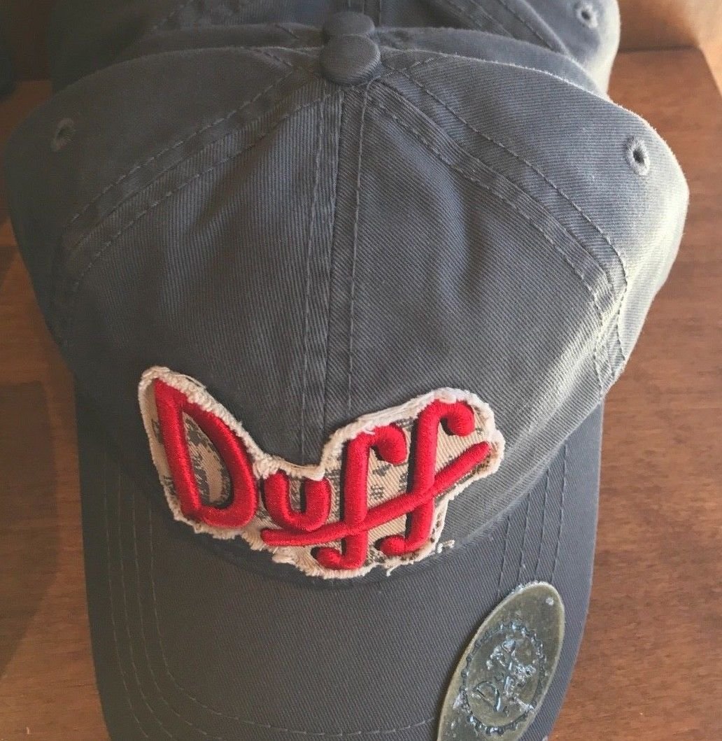 Universal Studios Exclusive The Simpsons Duff Beer Adult Baseball Cap ...