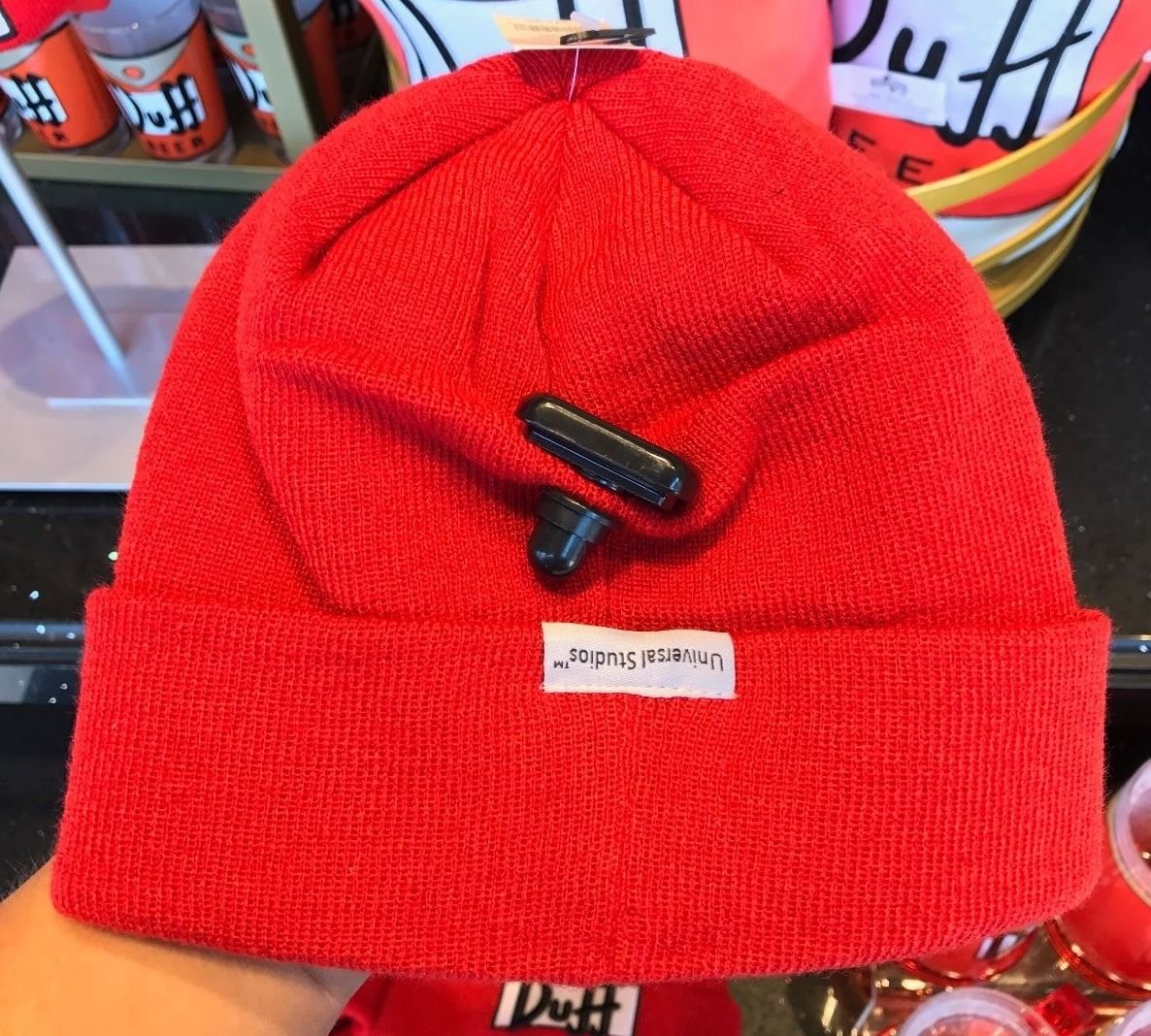 Universal Studios Exclusive The Simpsons Duff Beanie Adult Size New