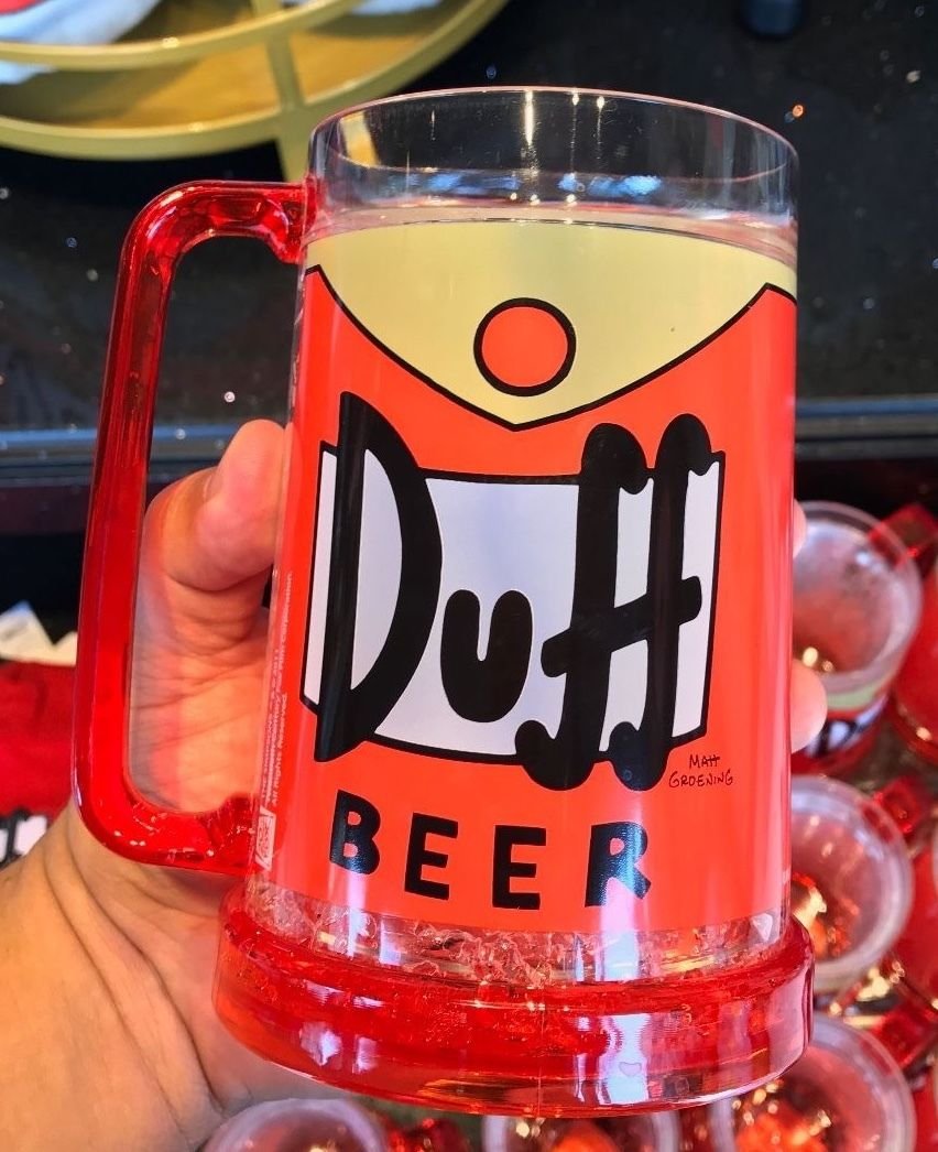 Universal Studios Exclusive The Simpsons Duff Beer Large Mug New