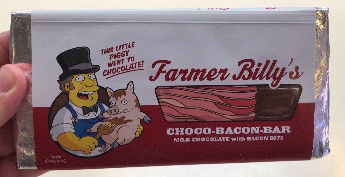 Universal Studios The Simpsons Farmer Billy's Choco-Bacon-Bar Milk ...