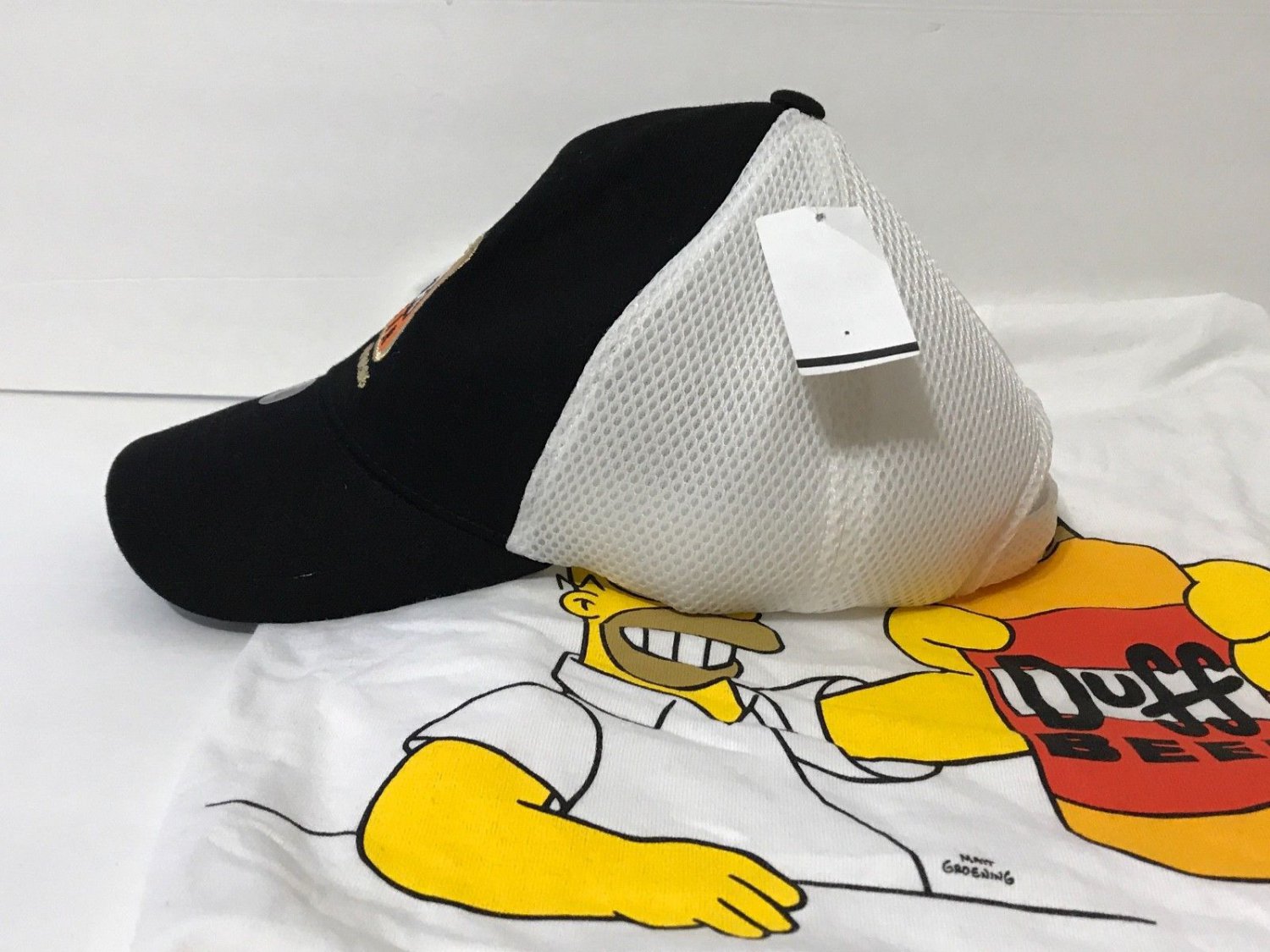 Universal Studios The Simpsons Duff Beer Baseball Cap Hat and T-Shirt ...