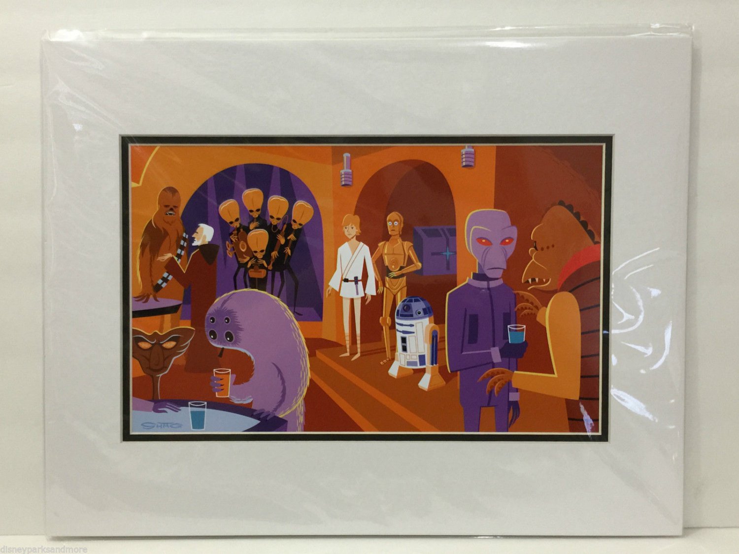 Disney WonderGround Gallery Star Wars A Wretched Hive Print by Shag ...
