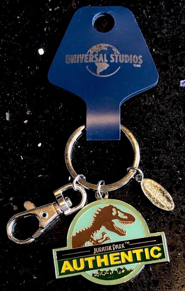 Universal Studios Exclusive Jurassic Park Authentic Metal Keychain New