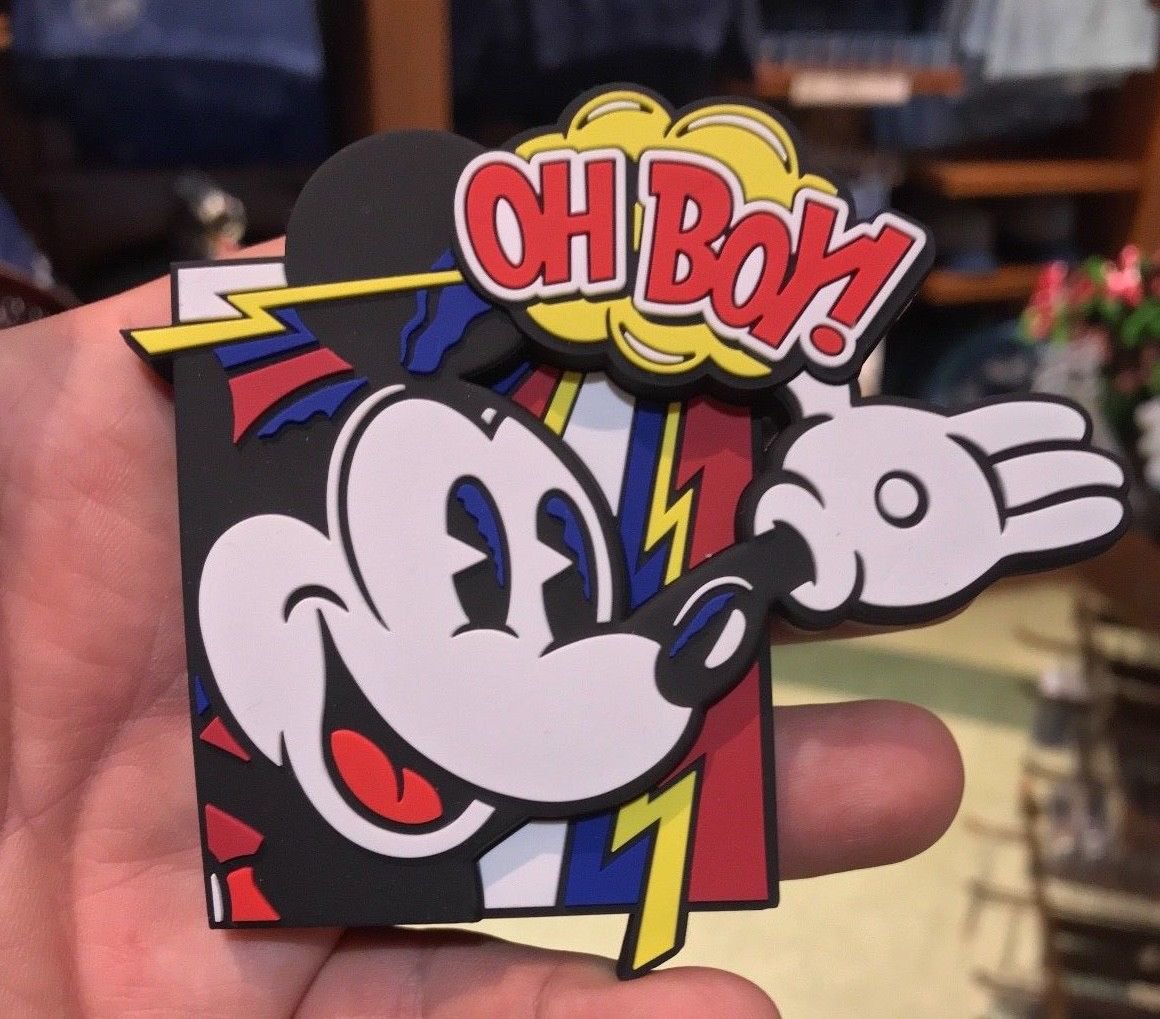 DISNEY PARKS EXCLUSIVE MICKEY MOUSE OH BOY! MAGNET NEW