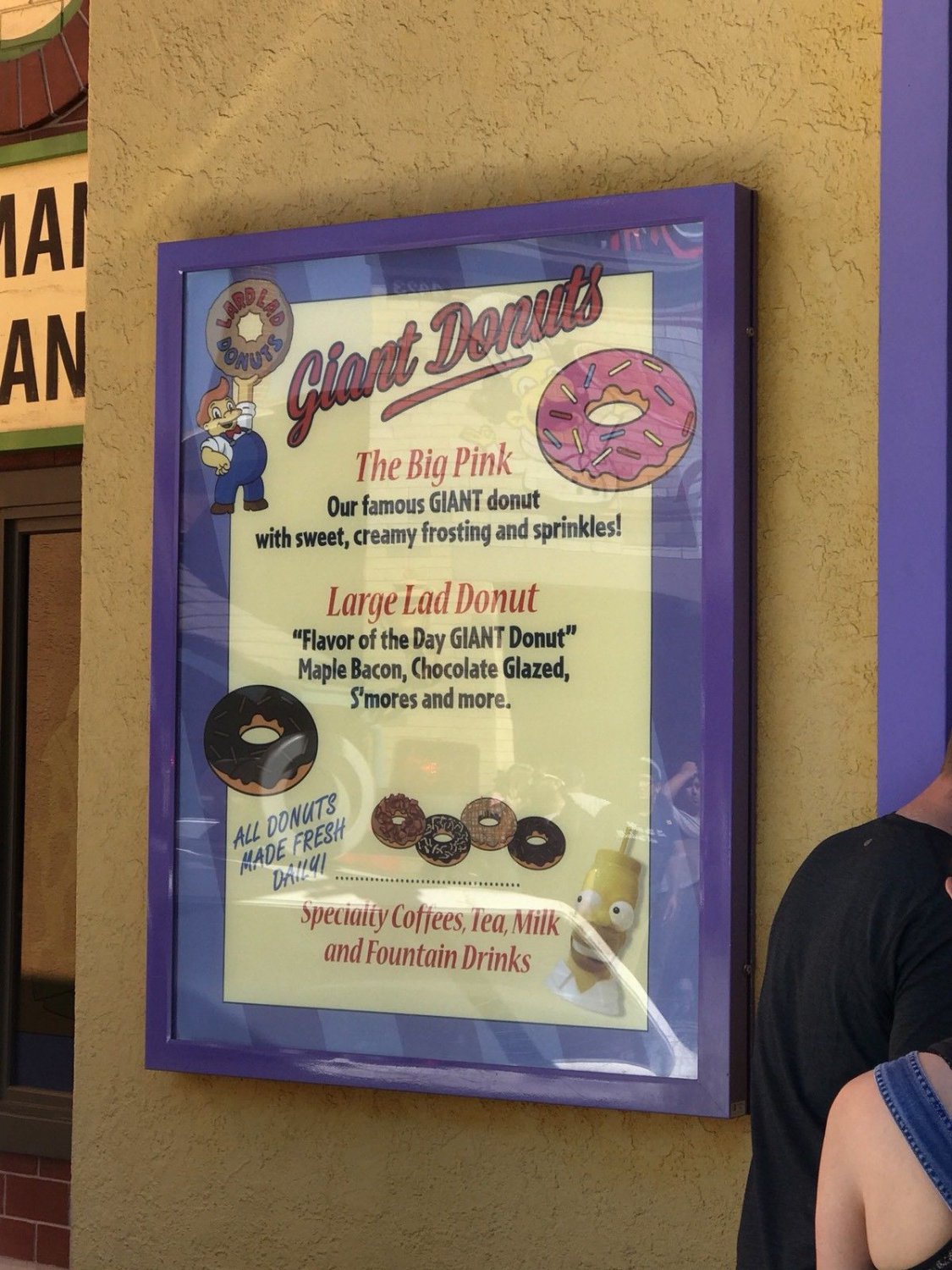 Universal Studios Exclusive The Simpsons Lard Lad Donuts Chocolate Donut