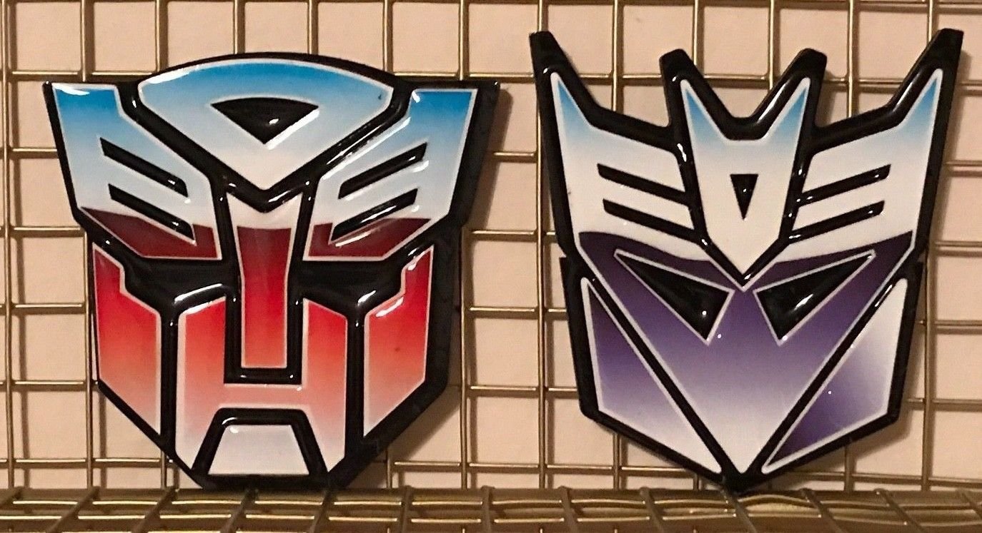 Universal Studios Transformers Retro Logo Autobots & Decepticons Magnet ...