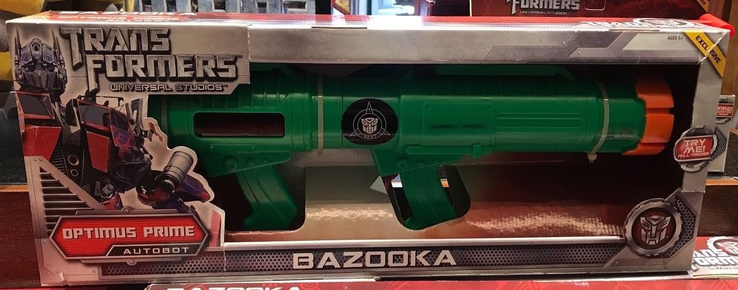 Universal Studios Transformers Optimus Prime Autobot Bazooka Toy New In Box