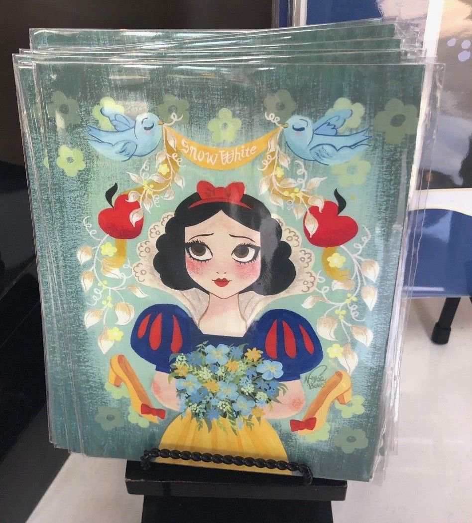 Disney WonderGround Snow White Enchanted Forest Postcard by Neysa Bove New