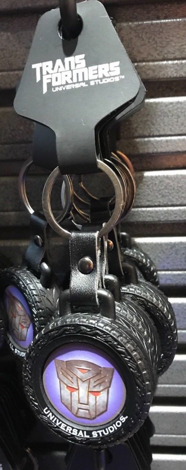 Universal Studios Exclusive Transformers Autobots Logo Tire Keychain New