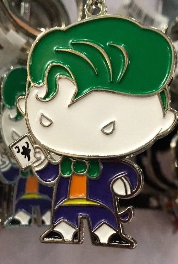 Six Flags Magic Mountain Chibi The Joker Metal Keychain New