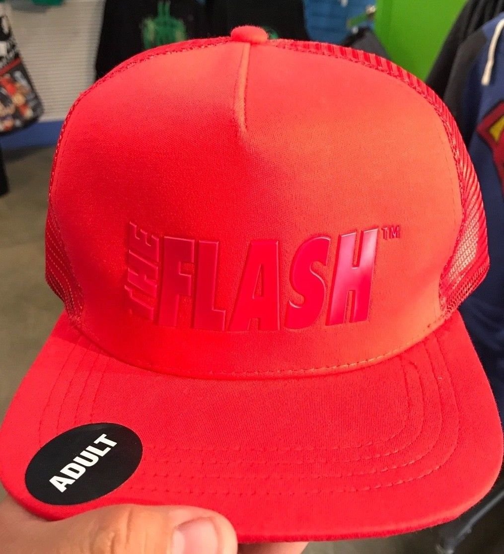 Six Flags Magic Mountain Dc Comics The Flash Meshed Snapback Hat Cap New*