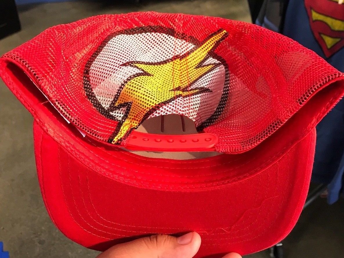 Six Flags Magic Mountain Dc Comics The Flash Meshed Snapback Hat Cap New*