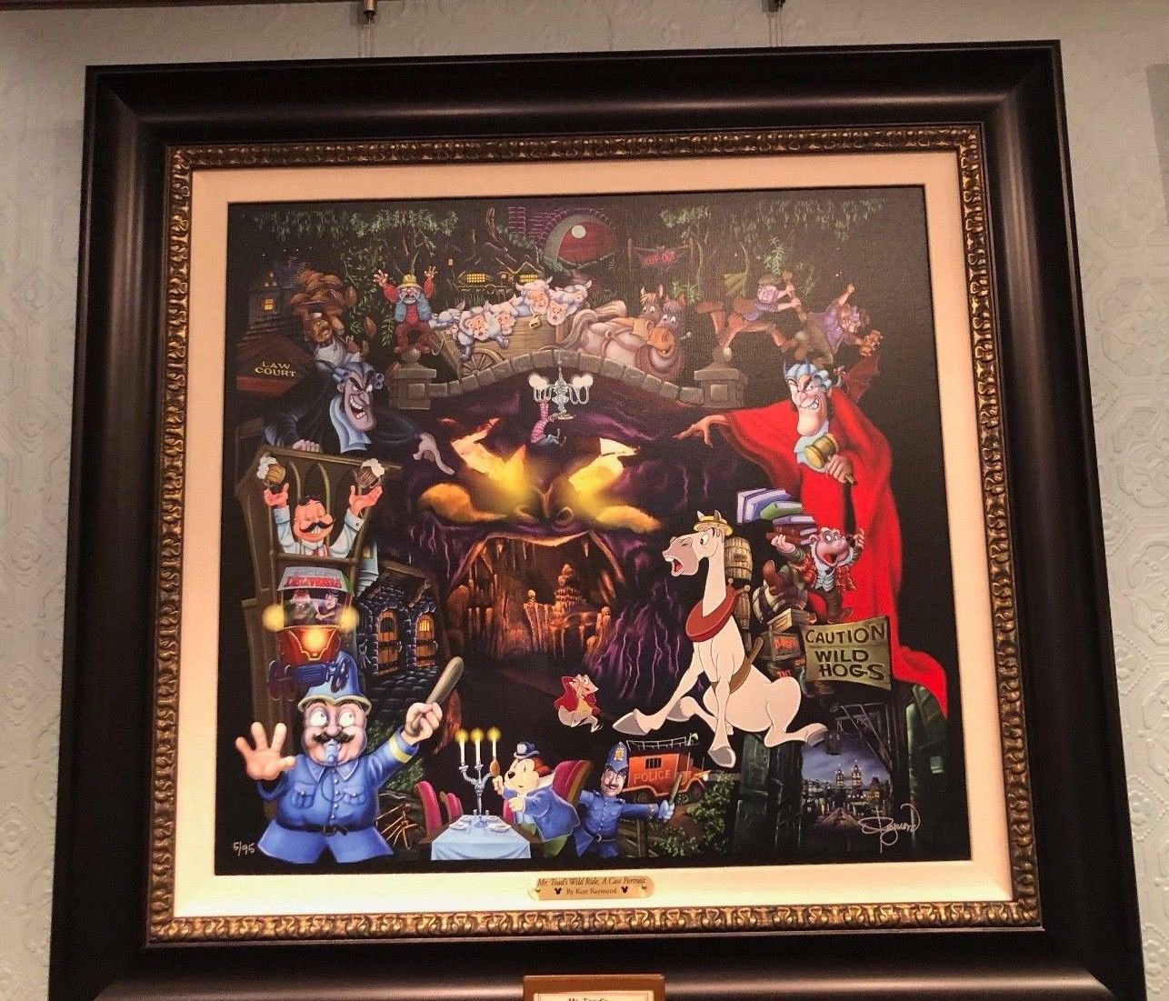 Disney Parks Mr. Toad's Wild Ride, A Cast Portrait LE Giclee by Kurt ...