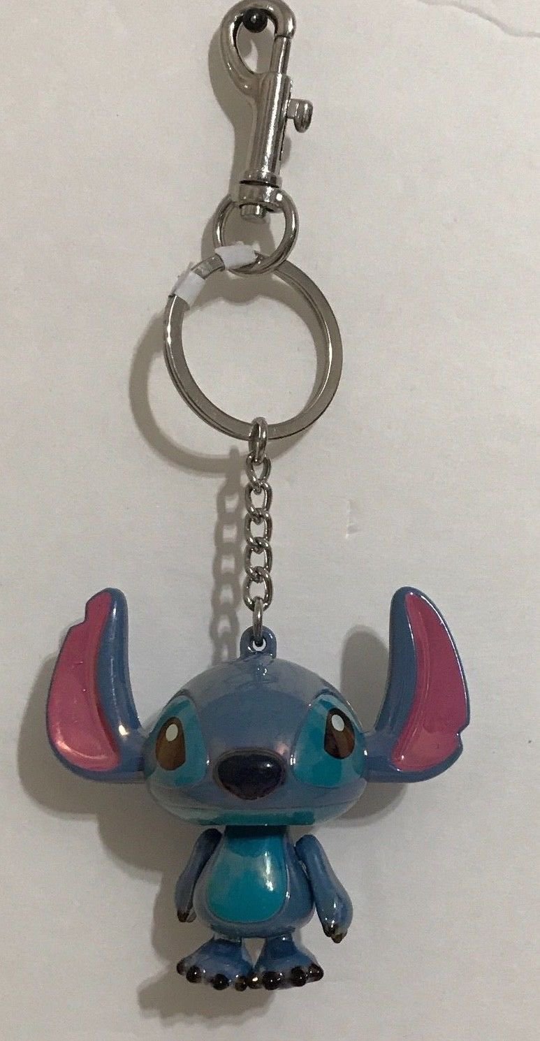 DISNEY PARKS STITH MOVING ARMS DOUBLE JOINTED KEYCHAIN NEW