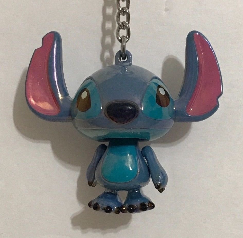 DISNEY PARKS STITH MOVING ARMS DOUBLE JOINTED KEYCHAIN NEW
