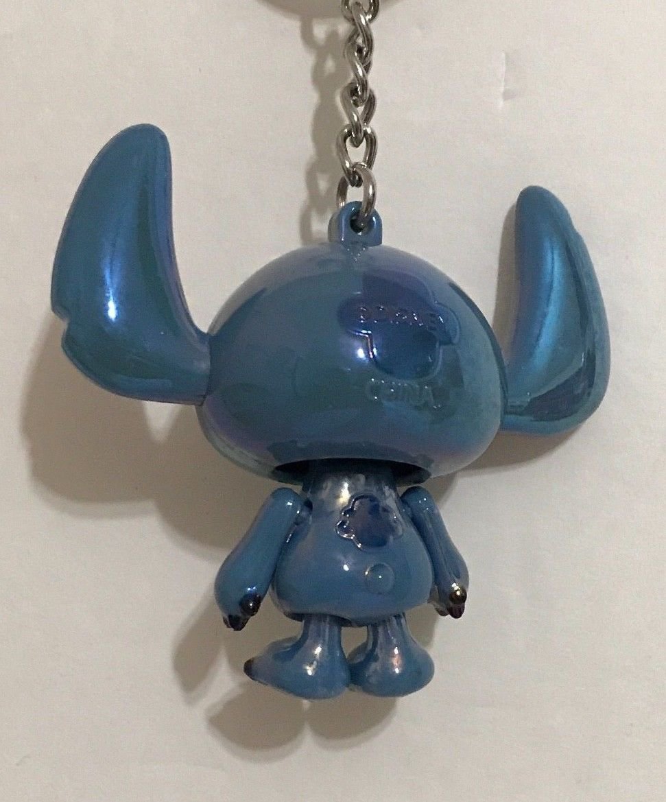 DISNEY PARKS STITH MOVING ARMS DOUBLE JOINTED KEYCHAIN NEW