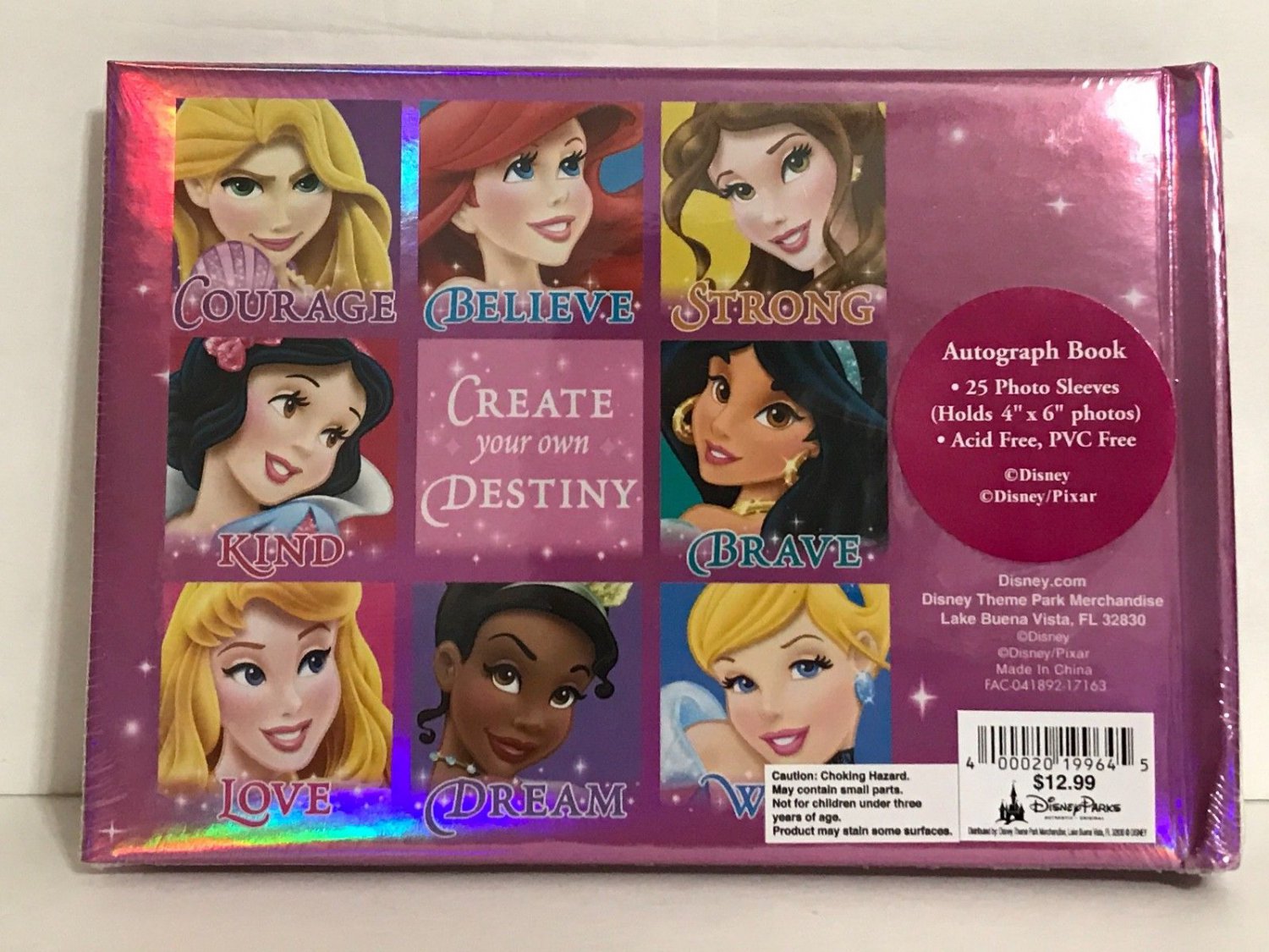 Disney Parks Disneyland Disney Princess Autograph Book New and Sealed
