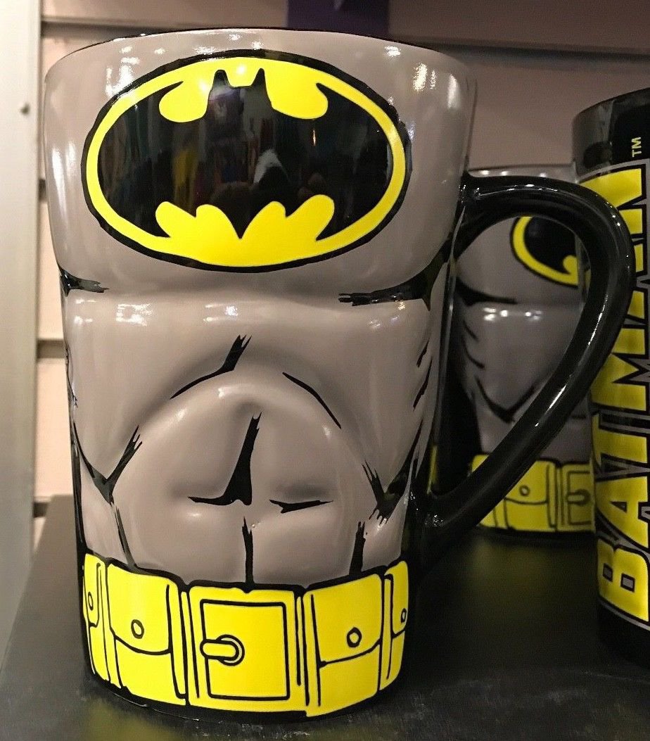 Six Flags Magic Mountain Dc Comics Batman Super Jumbo Ceramic Mug New