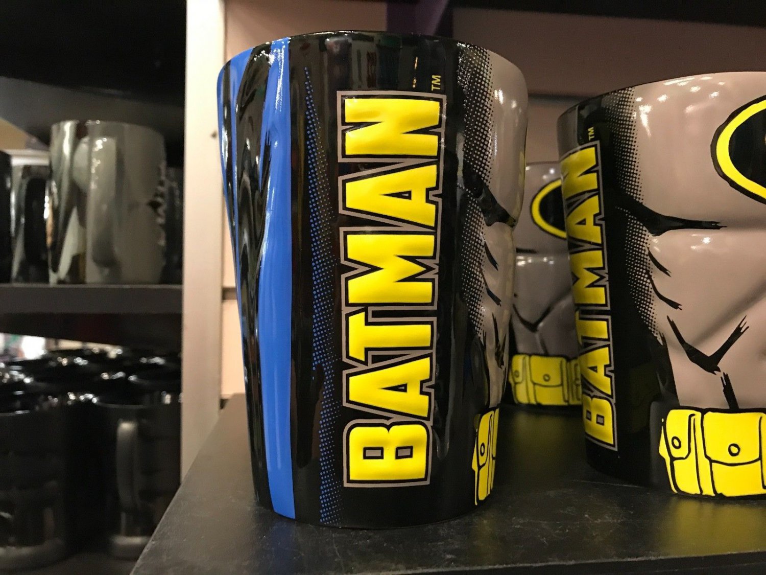 Six Flags Magic Mountain Dc Comics Batman Super Jumbo Ceramic Mug New