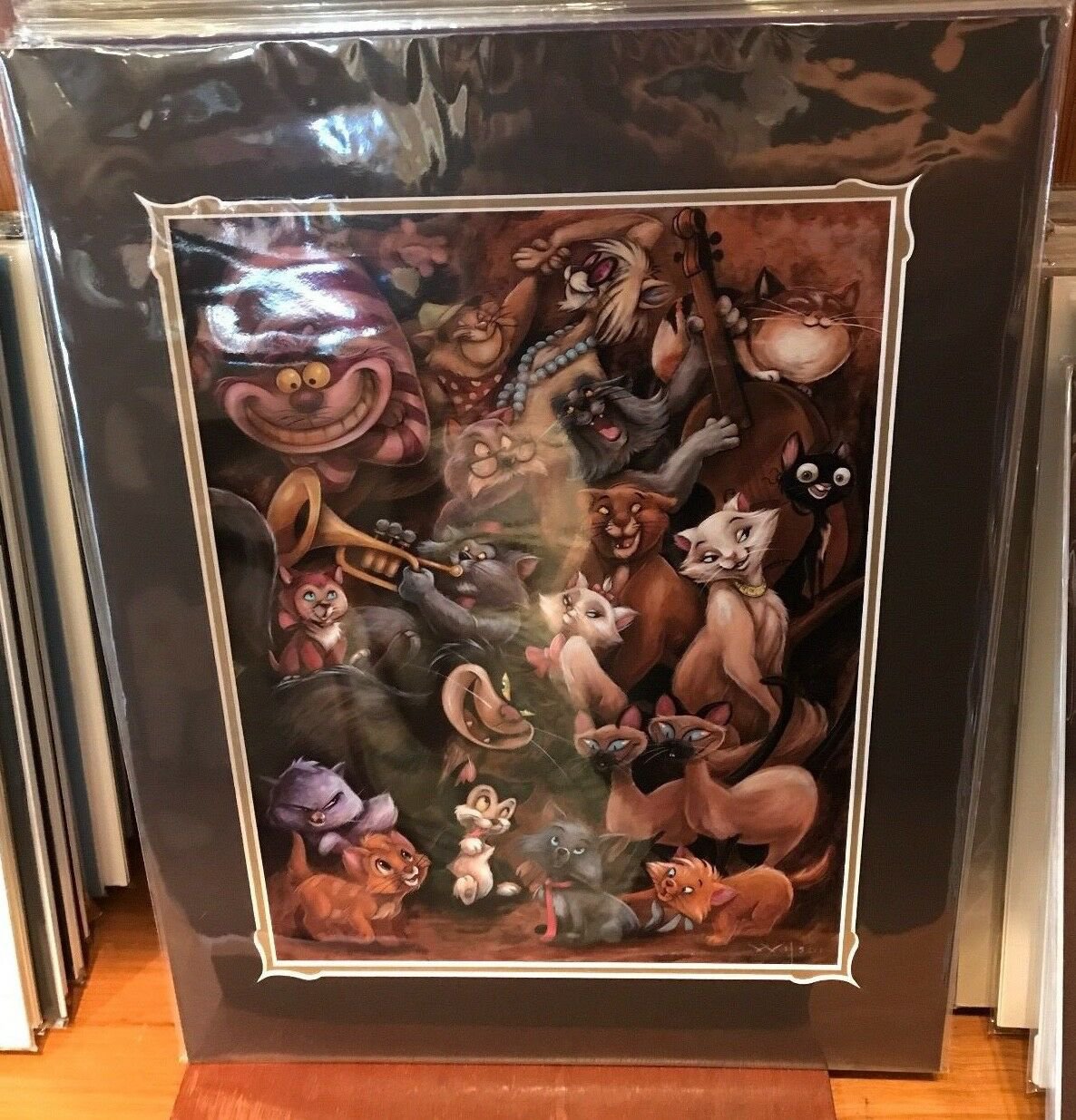 Disney Parks Exclusive Disney Cats Deluxe Print by Darren Wilson New