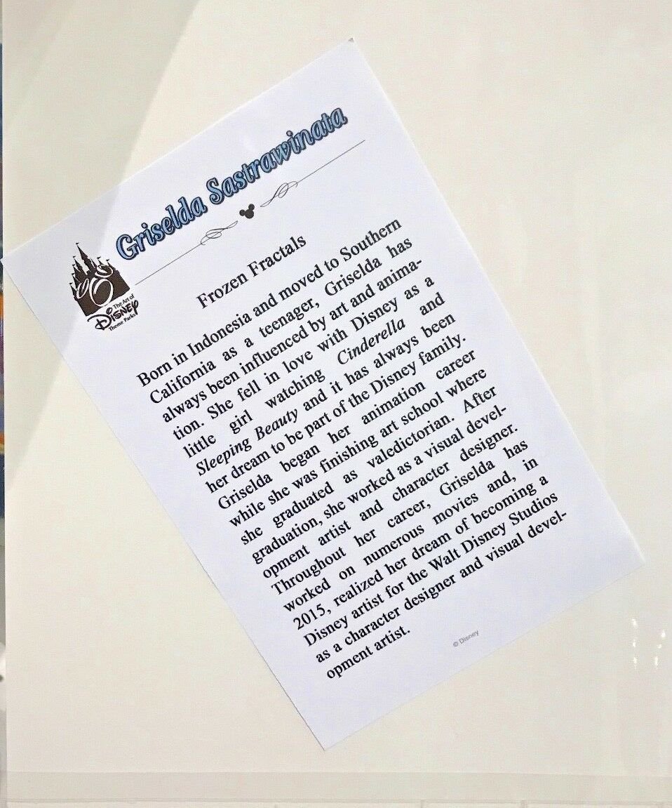 Disney WonderGround Frozen Fractals Elsa Deluxe Print Griselda Sastrawinata