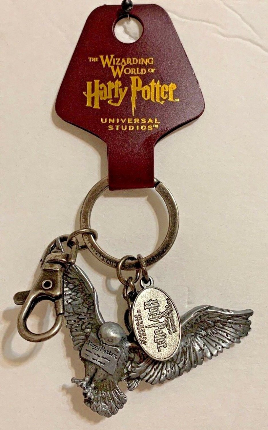 Universal Studios Wizarding World of Harry Potter Hedwig Metal Keychain New