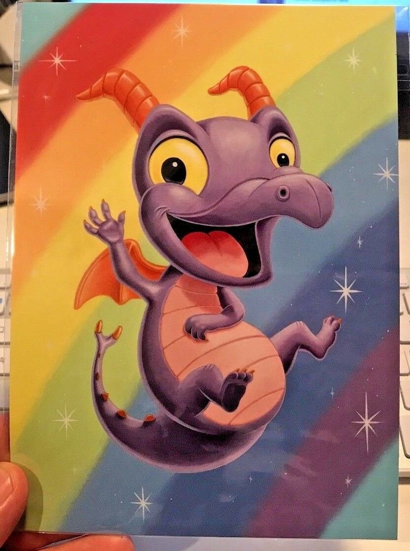 Disney WonderGround Figment Royal Purple Pigment Postcard by Kristin ...