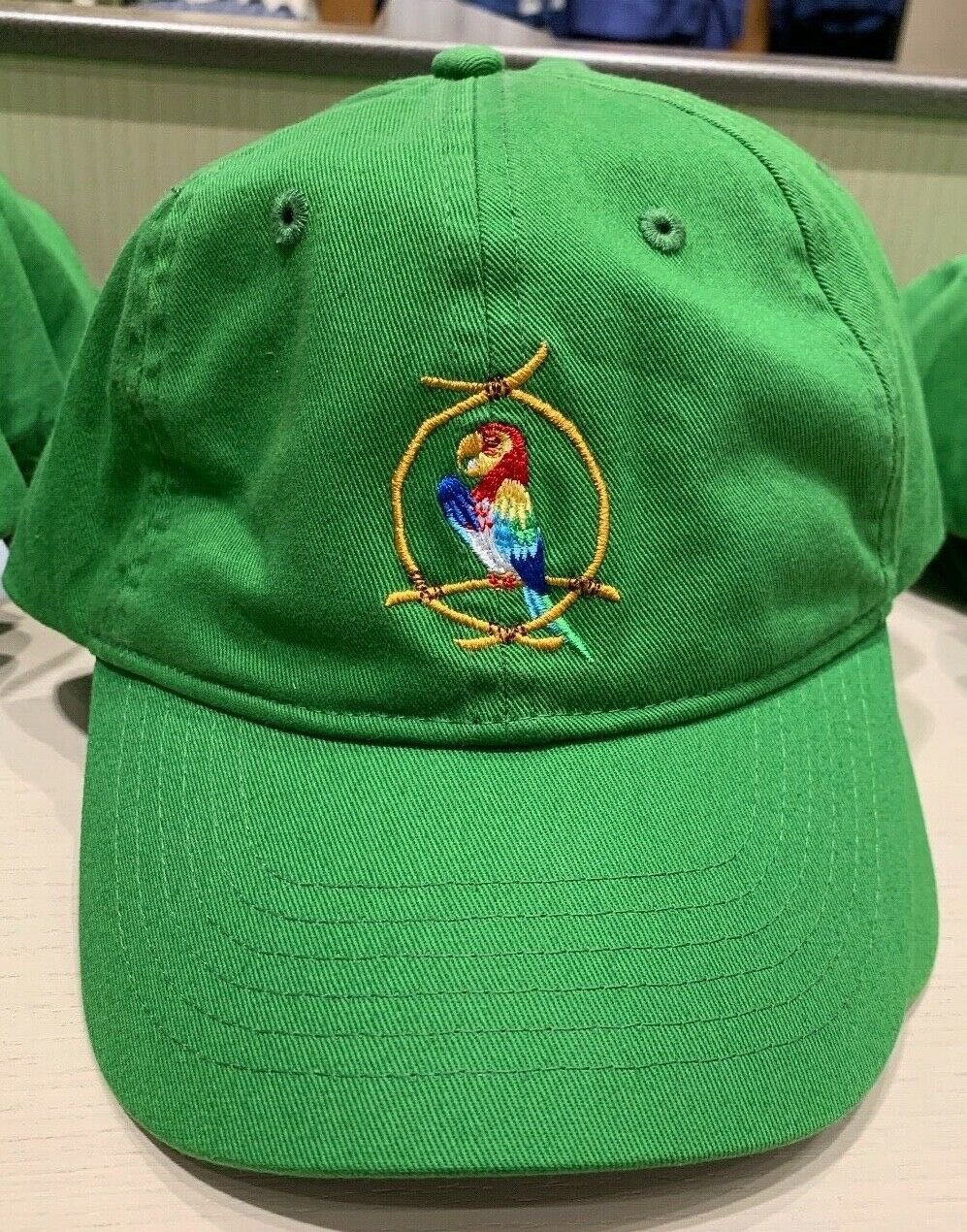 Disney Parks Enchanted Tiki Room Birds Sing Words Green Baseball Hat ...