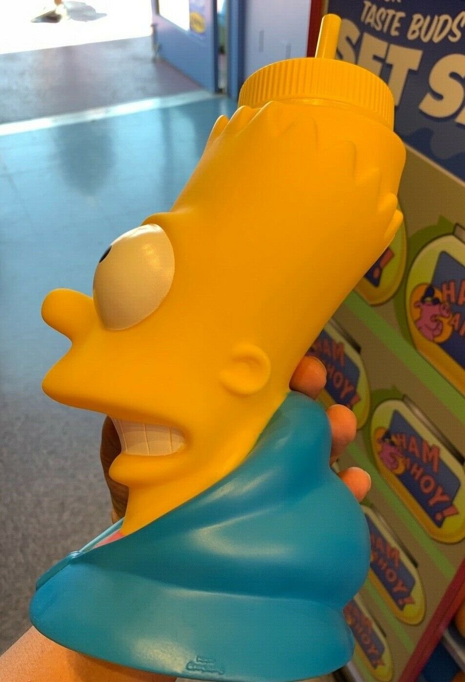 Universal Studios Exclusive The Simpsons Bart Simpson Travel Sipper Cup New