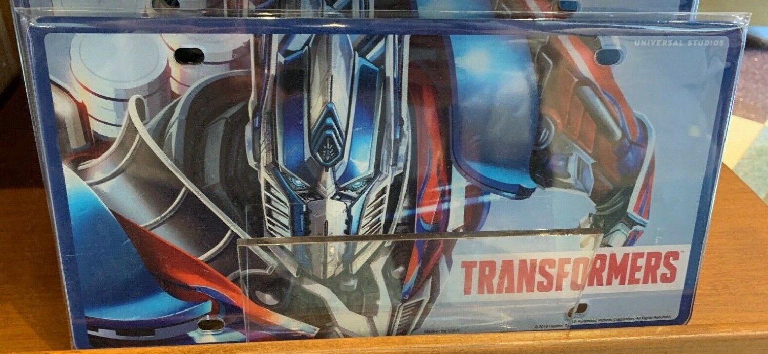 Universal Studios Autobots Transformers Optimus Prime License Plate ...