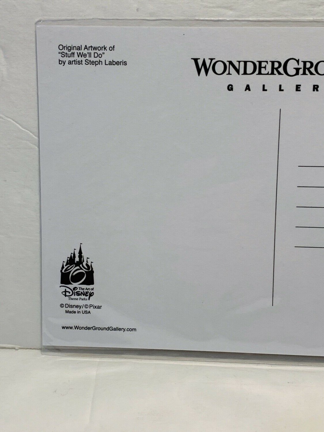 Disney WonderGround Carl & Ellie Stuff We’ll Do Postcard Steph Laberis