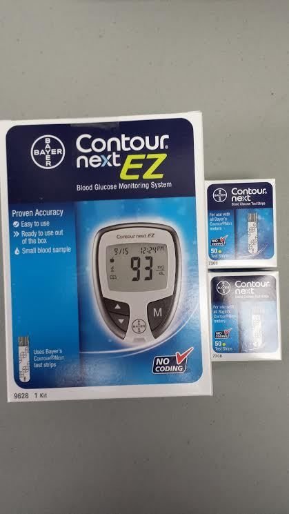 Bayer Contour Next EZ Kit: Meter+100 Test Strips