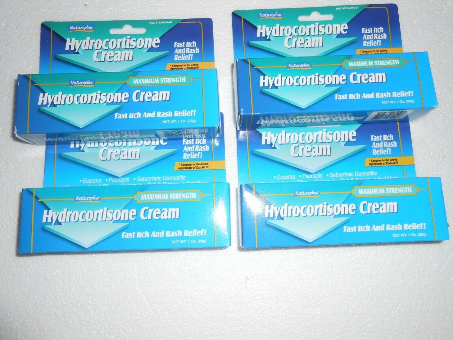 4 x HYDROCORTISONE CREAM Max. Strength 1%, Fast Itch/Rash Relief ...