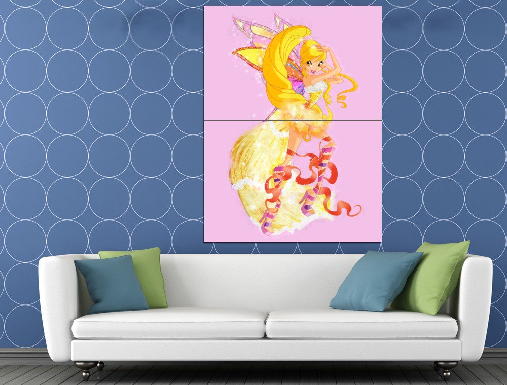 Winx Club Princess Stella Of Solaria Sirenix Beautiful HUGE 48x36 Print ...