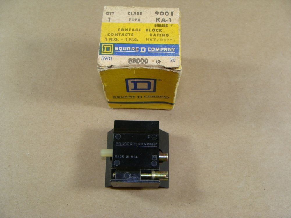 NEW SQUARE D SCHNEIDER 9001 KA-1 SER. F CONTACT BLOCK SWITCH PUSH ...