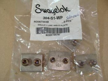 NEW SWAGELOK 304-S1-WP GROUP 1 UNC TUBING SUPPORT BRACKET FRACTIONAL WELD PLATE