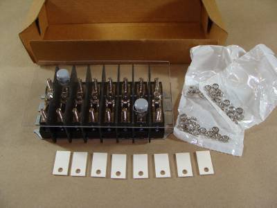 NEW STATES CSM-25008 SLIDING LINK TERMINAL BLOCK 8 POLE 50 AMP W COVER ...