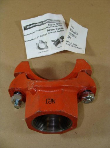 NEW VICTAULIC 3" X 2" NPT 920N SERIES MECHANICAL-T TEE BOLTED BRANCH ...