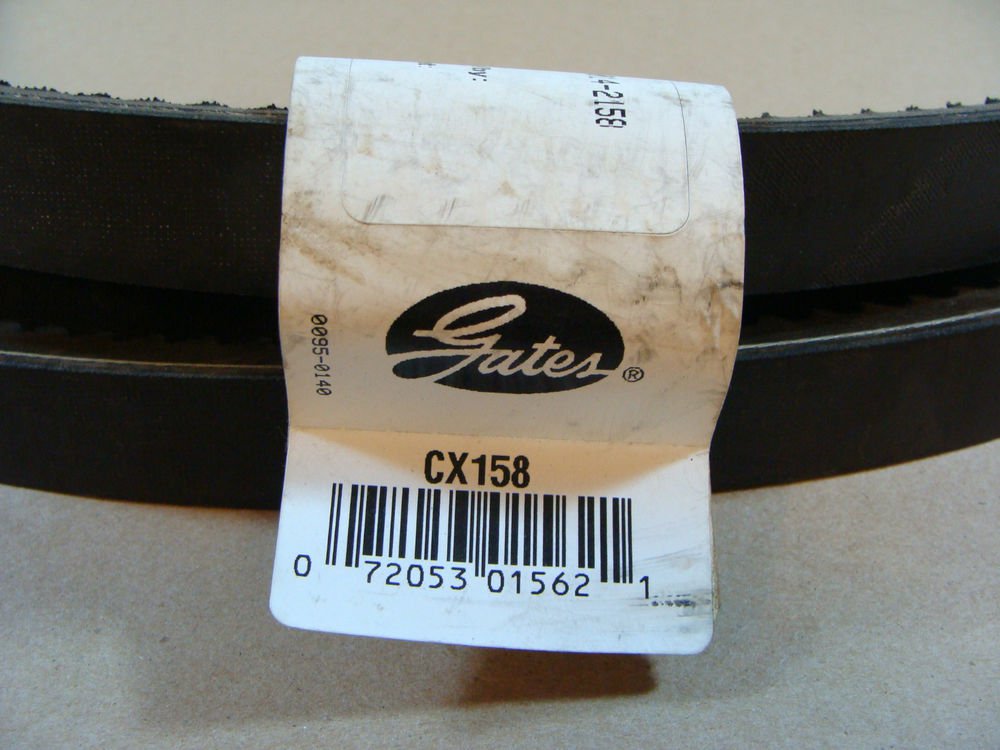 NEW GATES CX158 TRI-POWER NOTCHED COGGED V-BELT 162" O.C. 7/8" W CX 158 ...