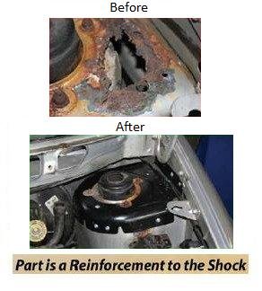 Left and Right 1996 - 2000 Dodge Caravan Strut Tower Cap Repair Kit