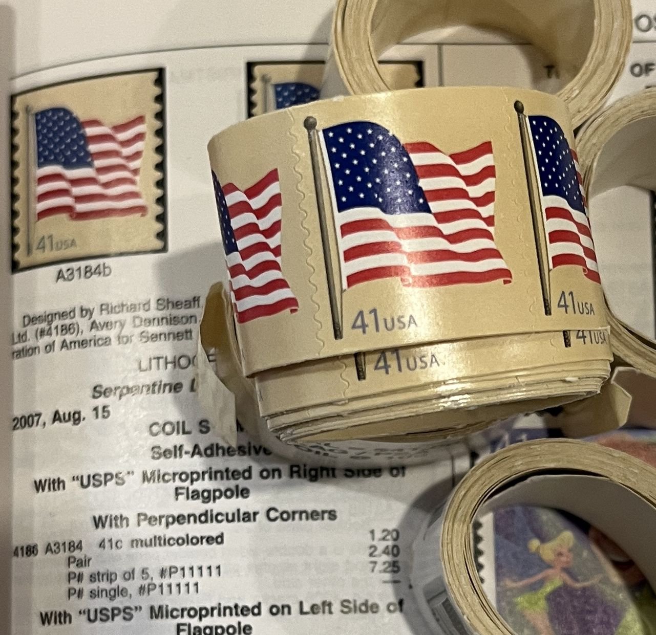 Coil of 100 Stamps 41 cent 2007 USA #4187