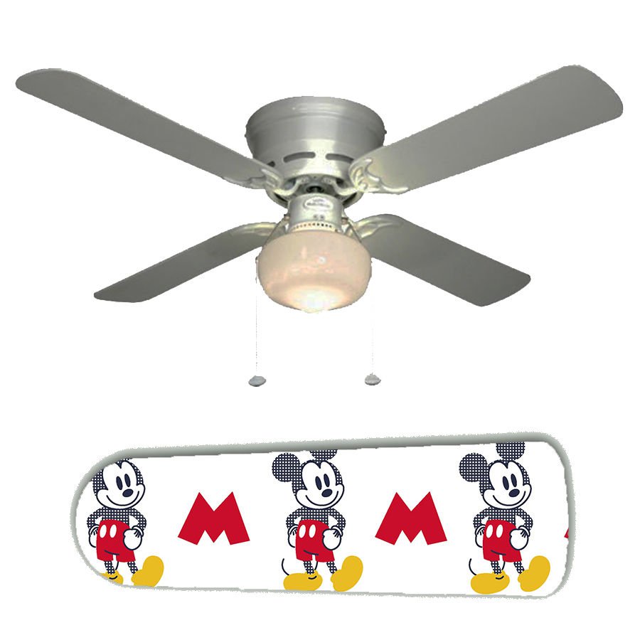 Mickey Mouse Ceiling Fan w/Light Kit or Blades Only or Ceiling Lamp