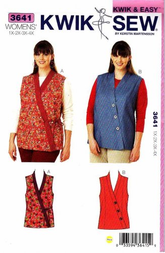 Kwik Sew Sewing Pattern 3641 Women's Plus Size 1X-4X (approx 22W-32W ...