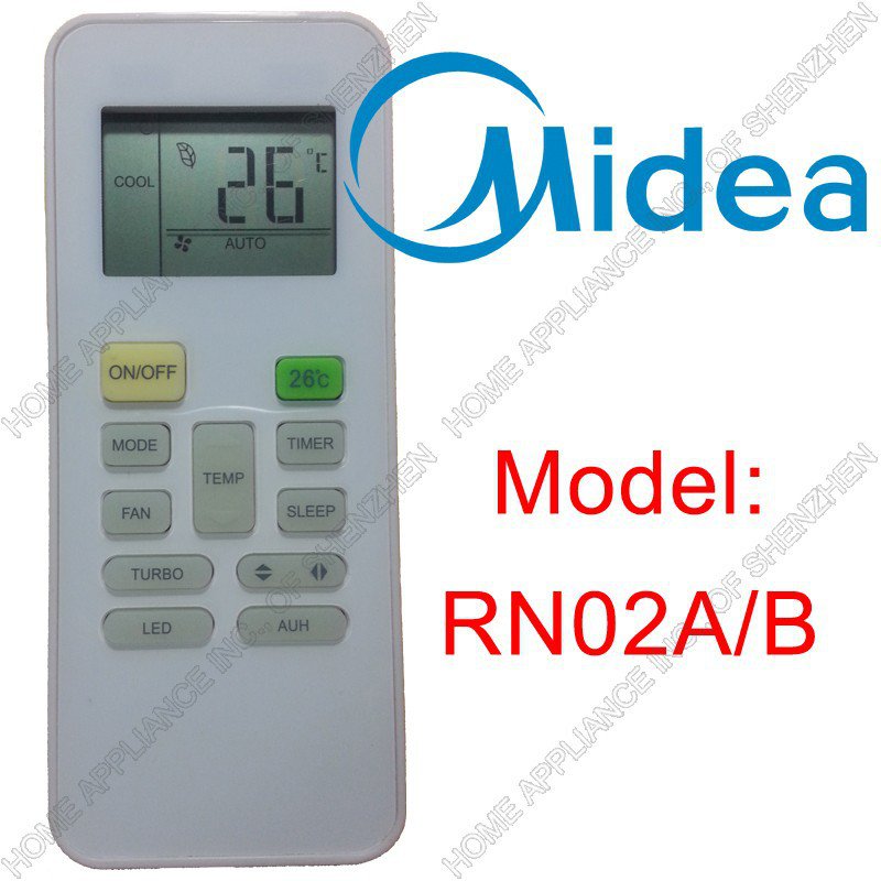 Midea Carrier Springer Air Conditioner Remote Control RN02A/B